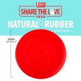 Jeffers Natural Rubber Dog Chew Toy Small Red Paw Frisbee – Durable ...