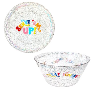 packed party "check it out" multicolor 7" dessert plates, 10 ct ...