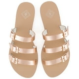 Gallery Seven Tri-Strap Slide Sandals for Women - Walmart.com