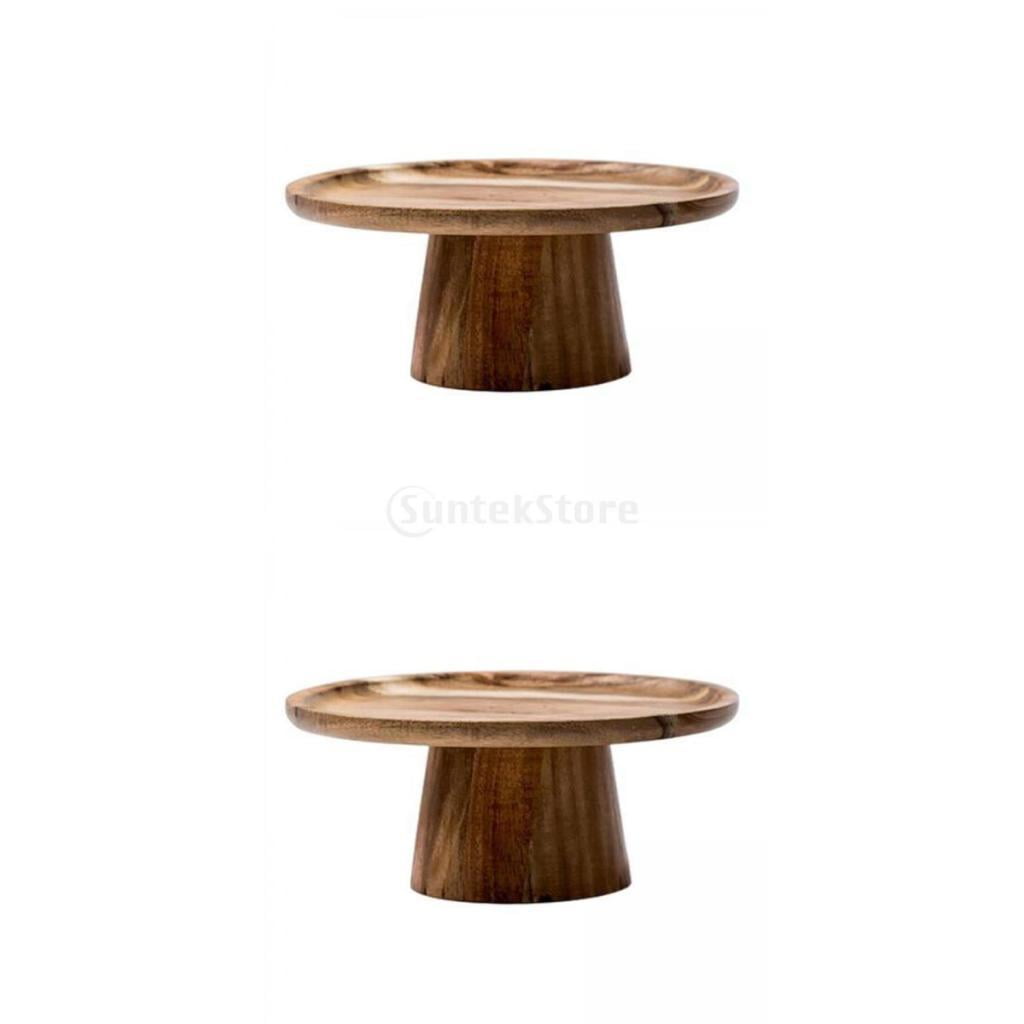2x Wooden Pedestal High Cake Stand cake Display Macarena Soporte de ...
