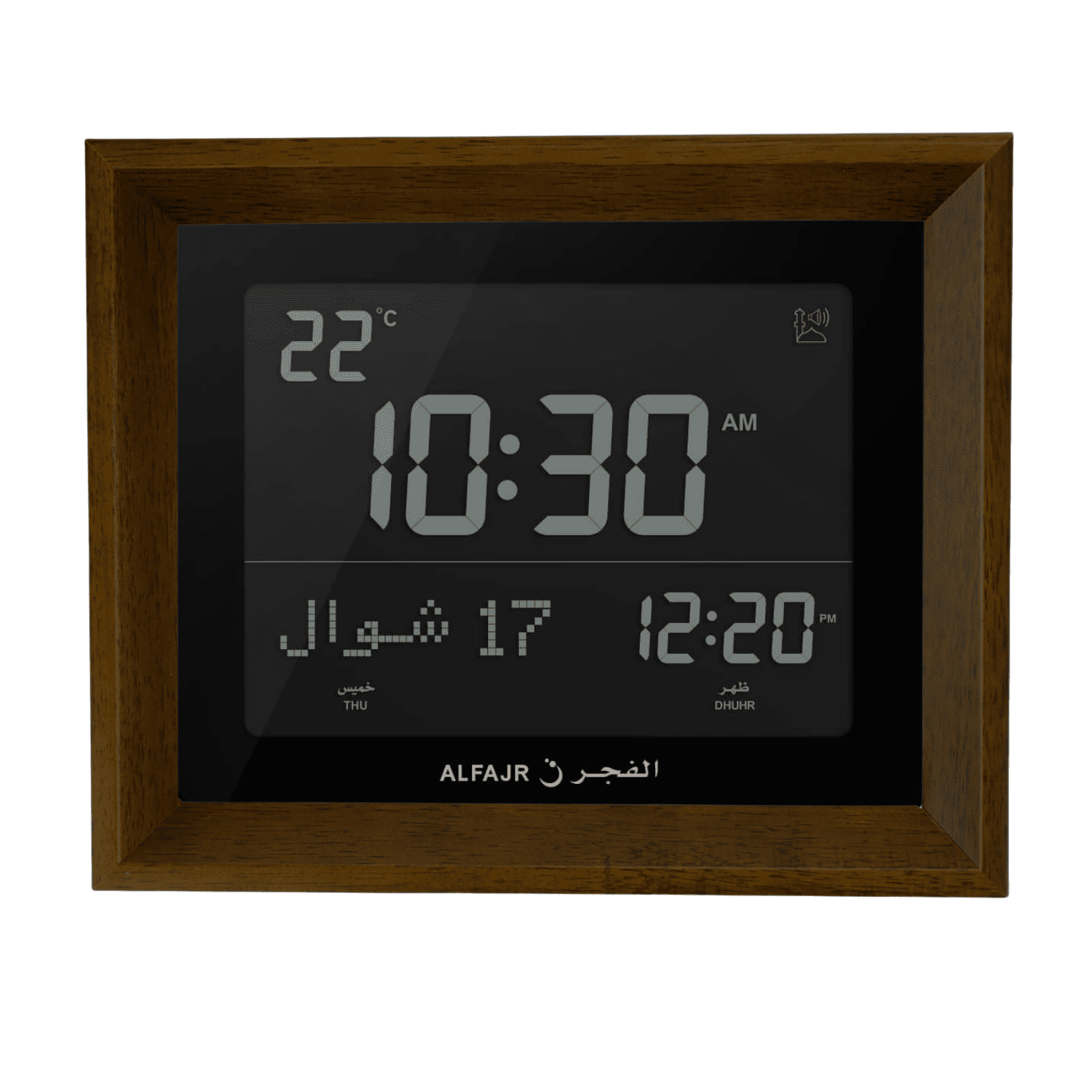 Click here for Alfajr Cf-19 Black Clock With Detachable Azan Cloc... prices
