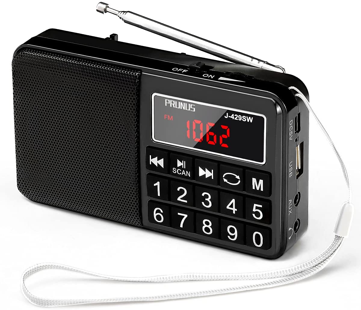 J 429SW Radio Port til FM AM MW SW USB Micro SD MP3 Radio Con Botones J 429SW Radio Port til FM AM MW SW USB Micro SD MP3 Radio Con Botones