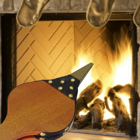 fireplace bellows brown wood bellows blower flame bellows, for barbecue ...