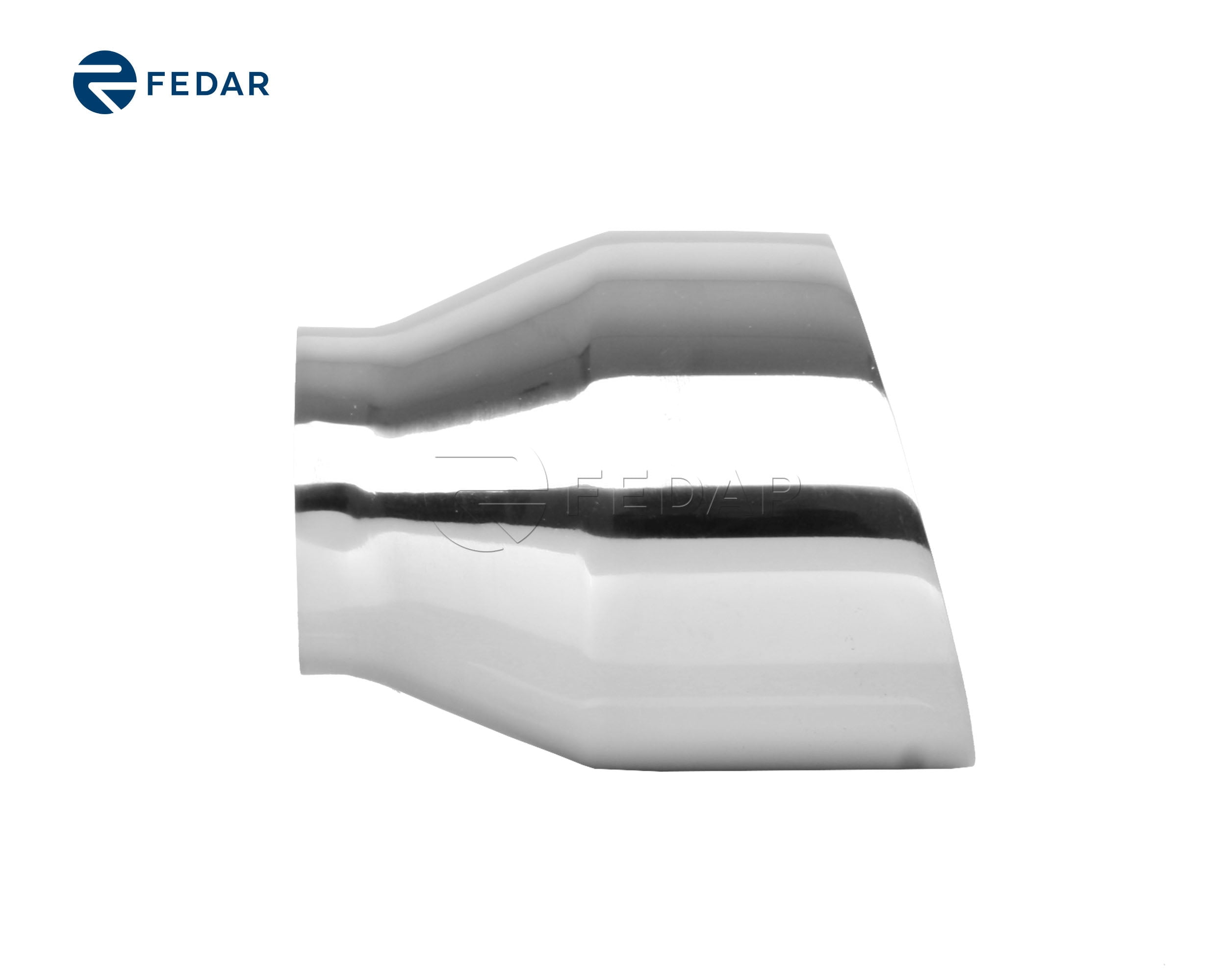 Fedar Inlet 2.5 Outlet 4 inch Dual Wall Slant Angle Cut Exhaust Tip ...