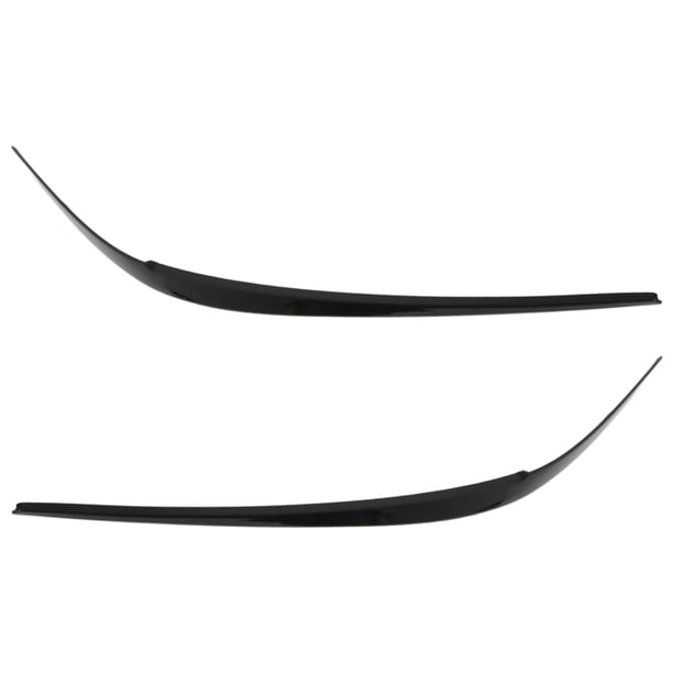 Headlight Eyelid Trim,Pair Headlight Eyebrow Glossy Headlight Eyebrow ...