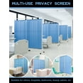 6FT Medical Privacy Screen, Portable Medical Room Divider with Lockable ...