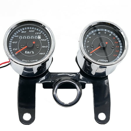 Volkmi New two-in-one modified motorcycle odometer tachometer km meter ...