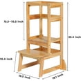 SDADI Kids Little Helper Solid Wood Adjustable Height Kitchen Step ...