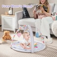 Costway Baby Play Gym Mat Thicker Tummy Time Mat with 5 Detachable ...