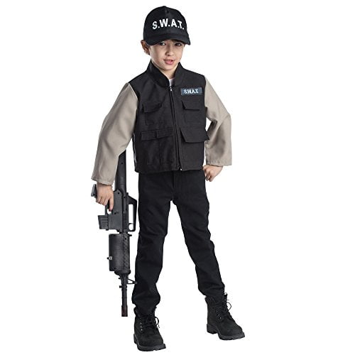Young Heroes Child's SWAT Team Role Play Set Costume By Dress Up ...