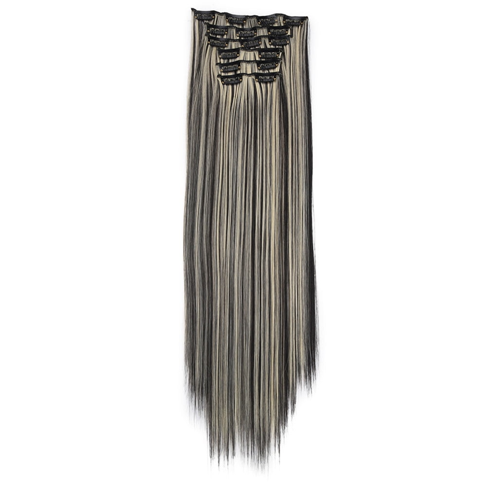 Unbranded Hair Clips Clips For Hair Hair Extension Clips Real As Remy Fashion Hair Long Clip In Hair Extensions Full Head Straight Wig