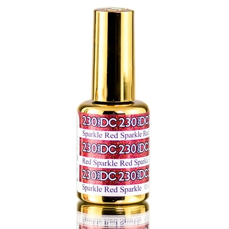 Red Sparkle (230) , DND DC MERMAID Gel Polish, Premium Soak-Off Nail ...