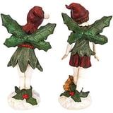 Design Toscano Santa s Victorian Holly Christmas Elves Statue Set of ...