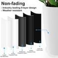 21-inch Round Tall Planters, Vertical Stackable Plastic Resin Vases ...