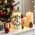 Cold Reactive Color Changing Glass Tumbler, Christmas Lights Pattern ...