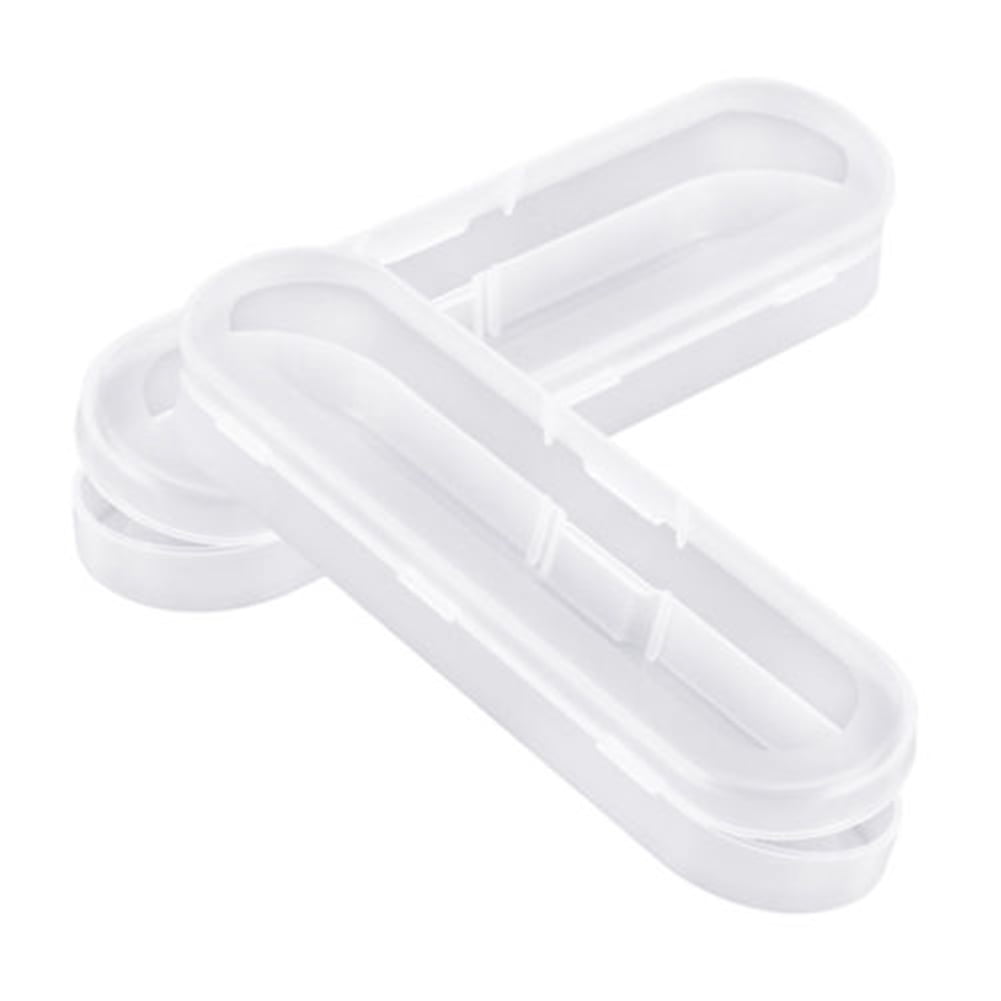 Papaba Storage Box,Plastic Clear Transparent Long Storage Box with Lid ...