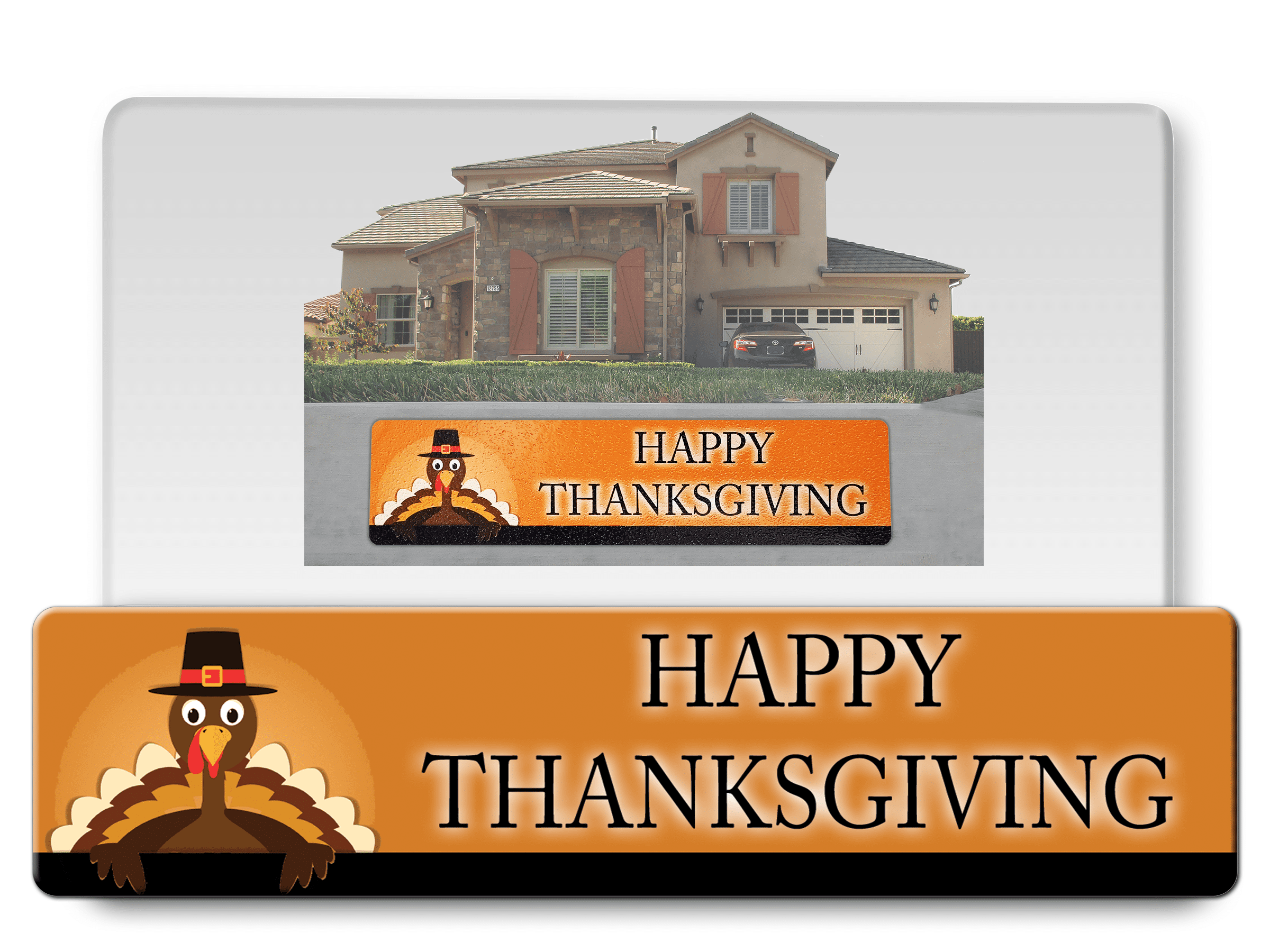 Happy ThanksGiving Day Stickers Outdoor/Indoor for Office, Home ...