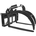 Titan Attachments Hydraulic Skid Steer Pallet Fork Grapple Attachment ...