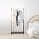 Ktaxon Adjustable Rolling Garment Rack Single Hanging Bar Clothes ...