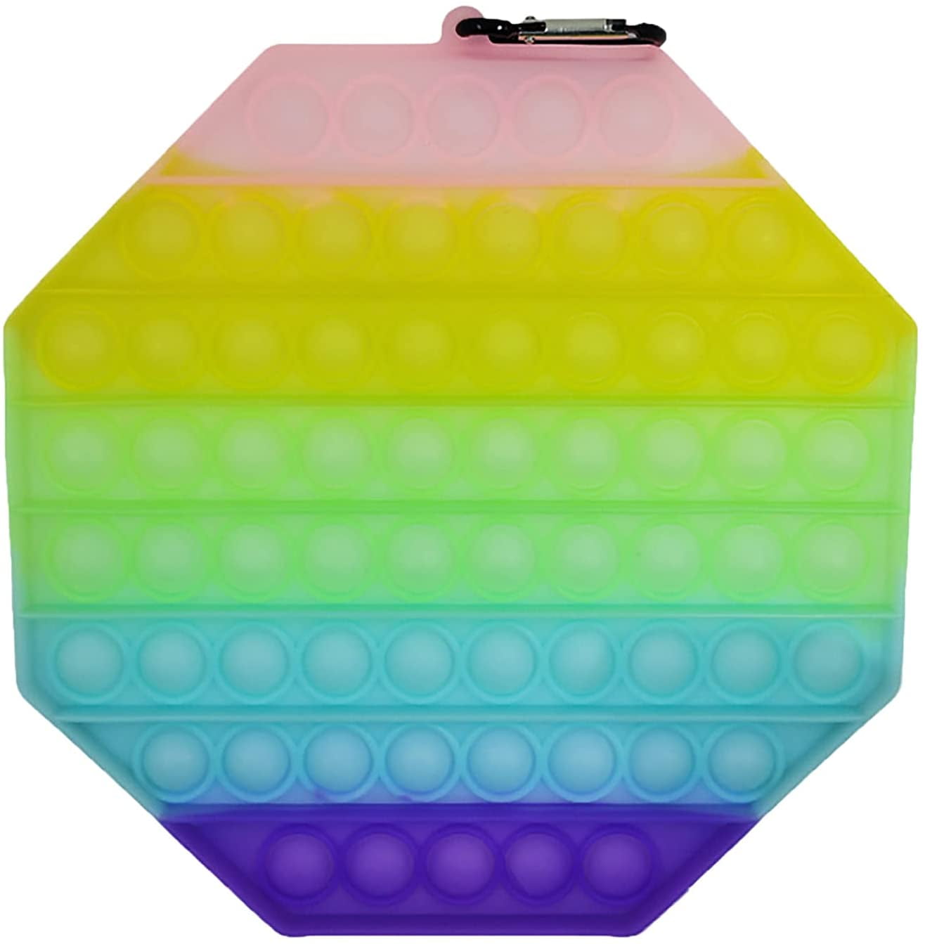 Glow in The Dark Big Size Push Pop Bubble Fidget Toy, Lager Rainbow ...