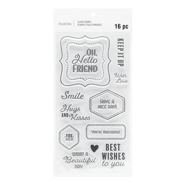Peony Sentiment Clear Stamp Set by Recollections™ - Walmart.com