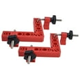 Red Woodworking Corner Fixture for Precise Splicing, 2-Piece Set 90° L ...