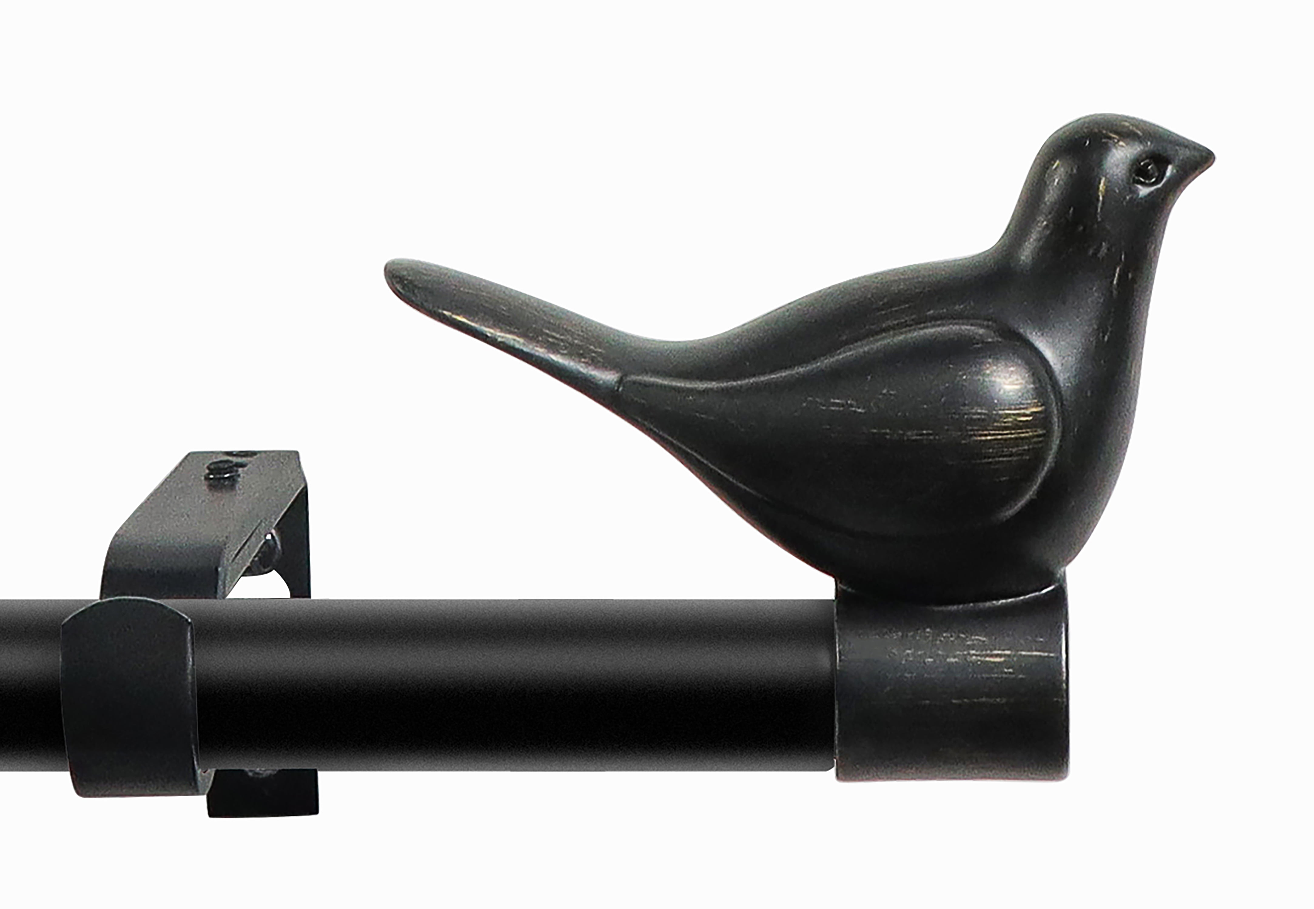 MERIVILLE 3/4" Diameter Farmhouse Single Window Treatment Curtain Rod ...