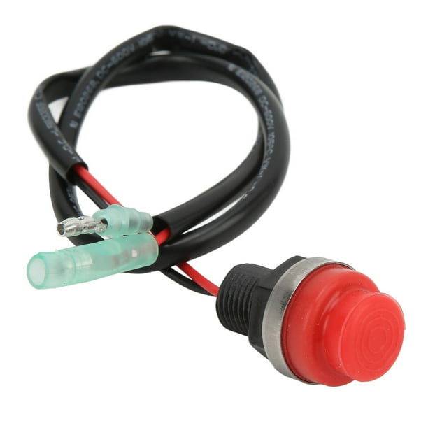 Outboard Start Stop Button, 45cm Wire Anti Wear Emergency Engine Kill ...