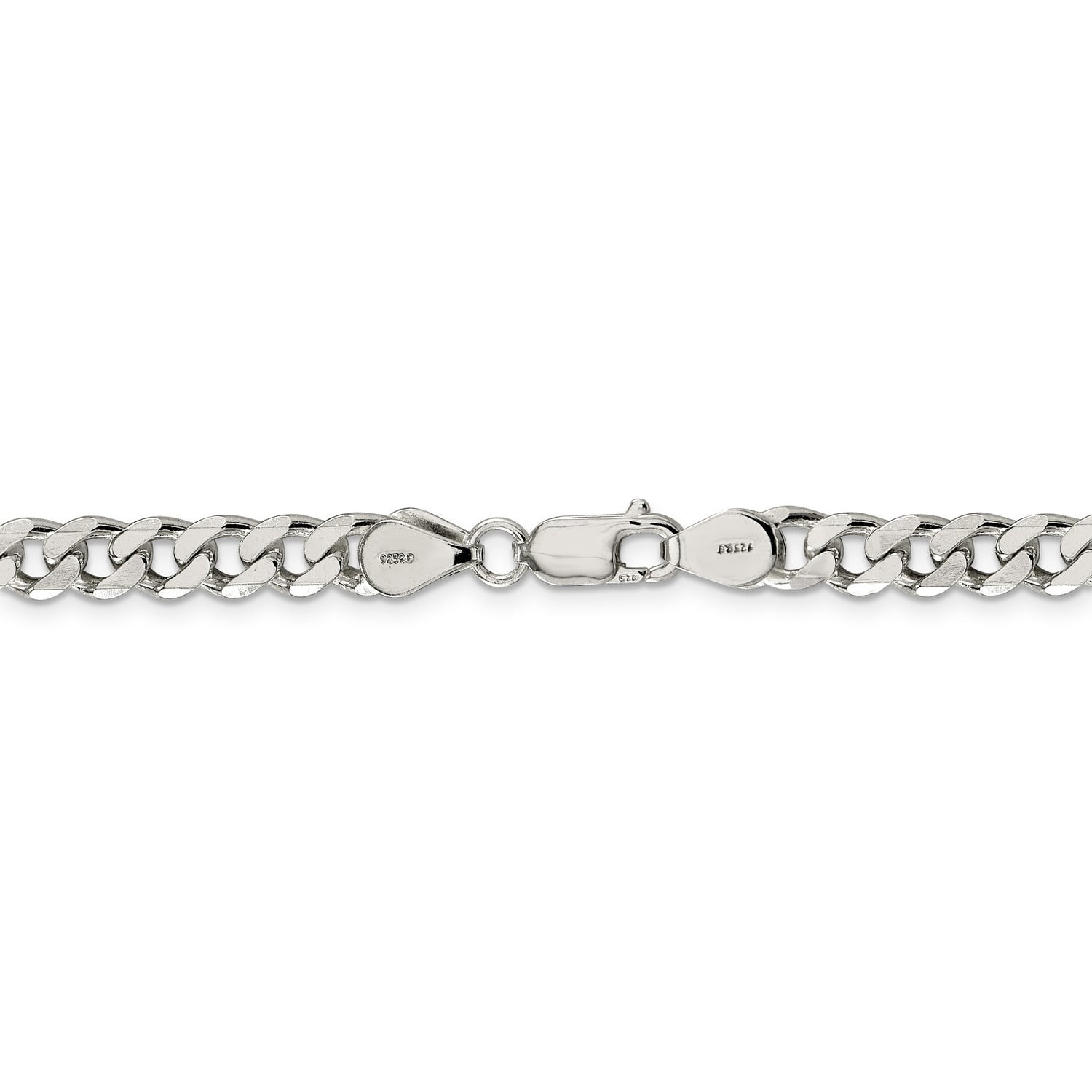 Large Curb Chain Necklace in .925 Sterling Silver - Walmart.com