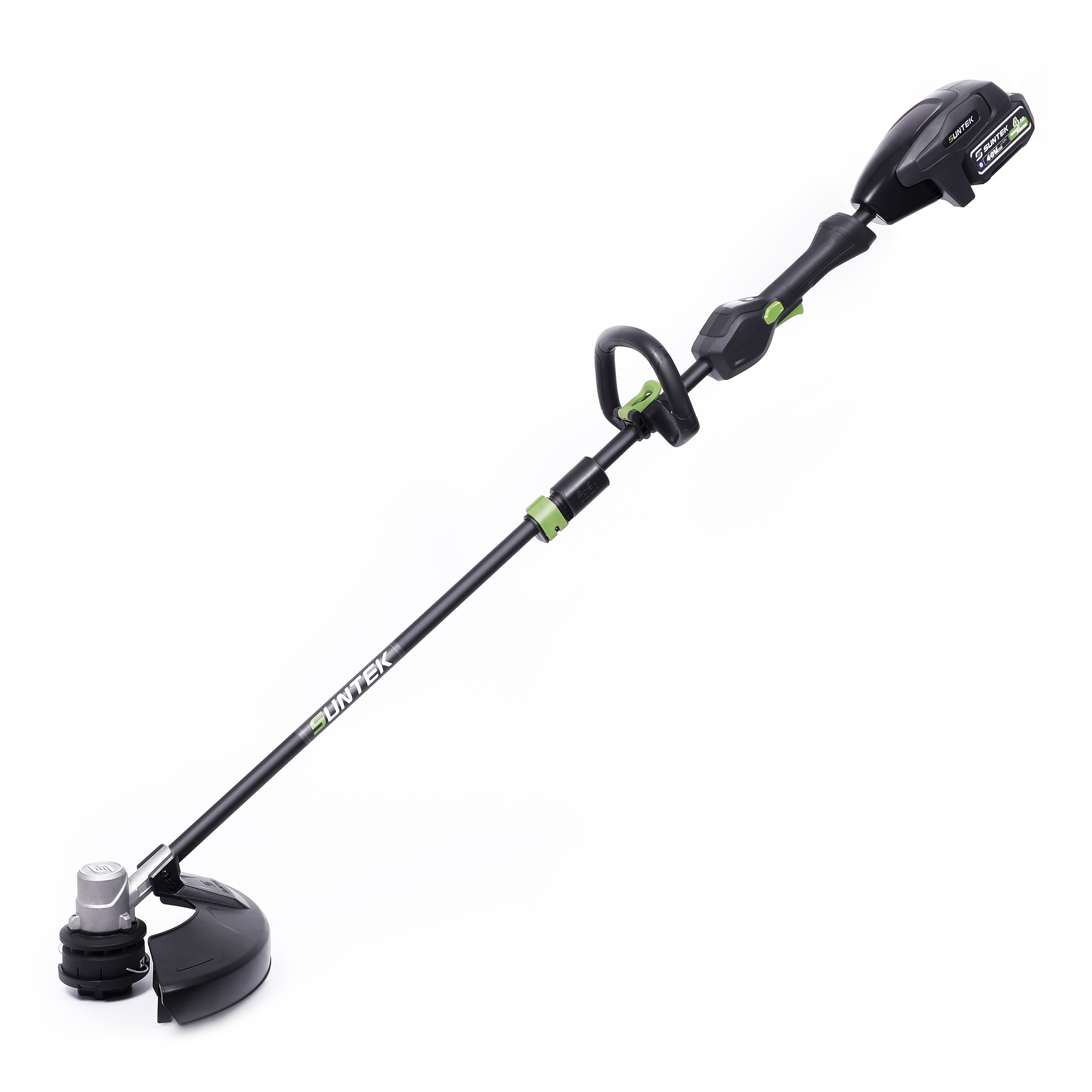 SUNTEK 40V 15-Inch Electronic String Trimmer, 4.0Ah Battery, Charger ...