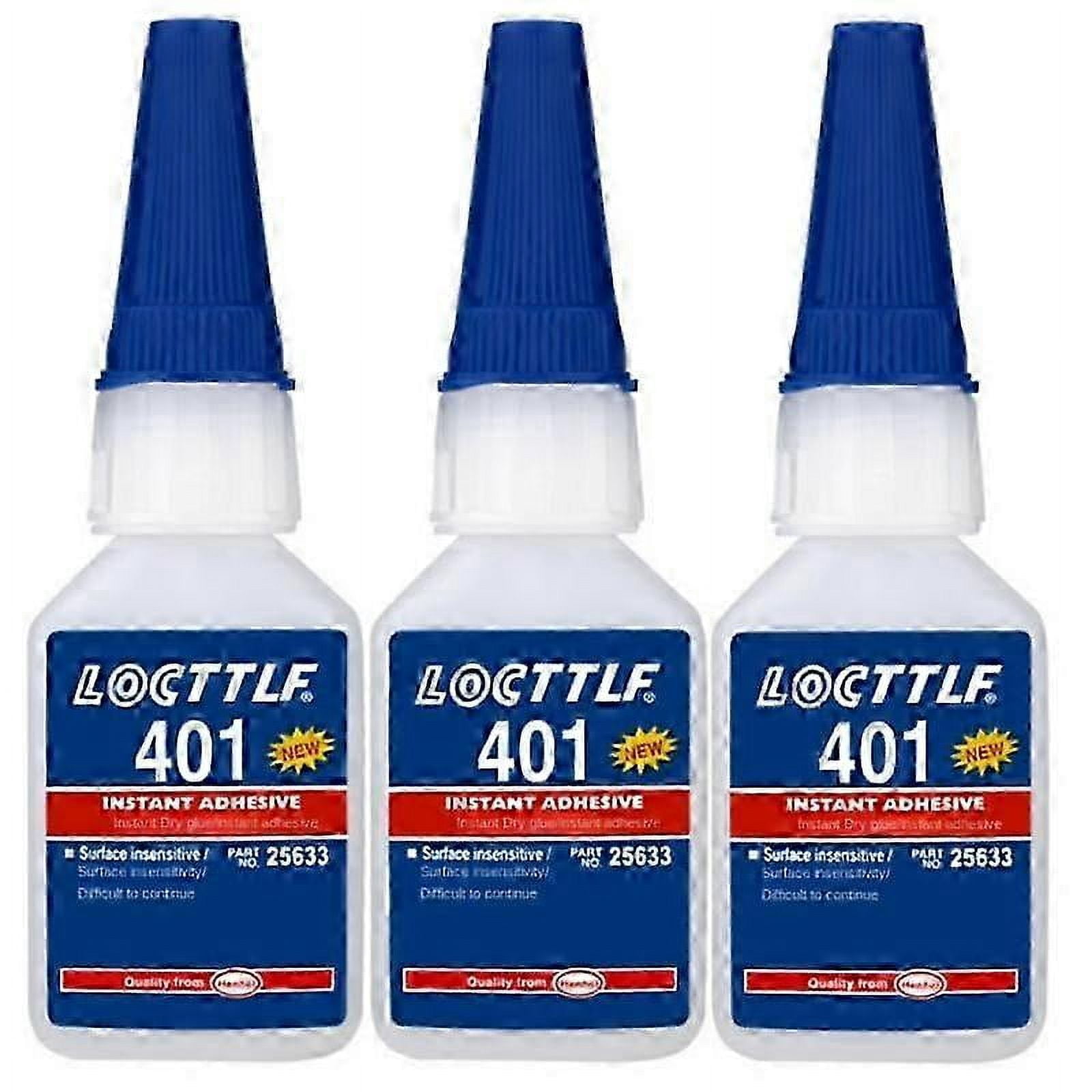 3x Loctite 401 Instant Fast Adhesive 20ML Bottle Stronger Super Glue ...