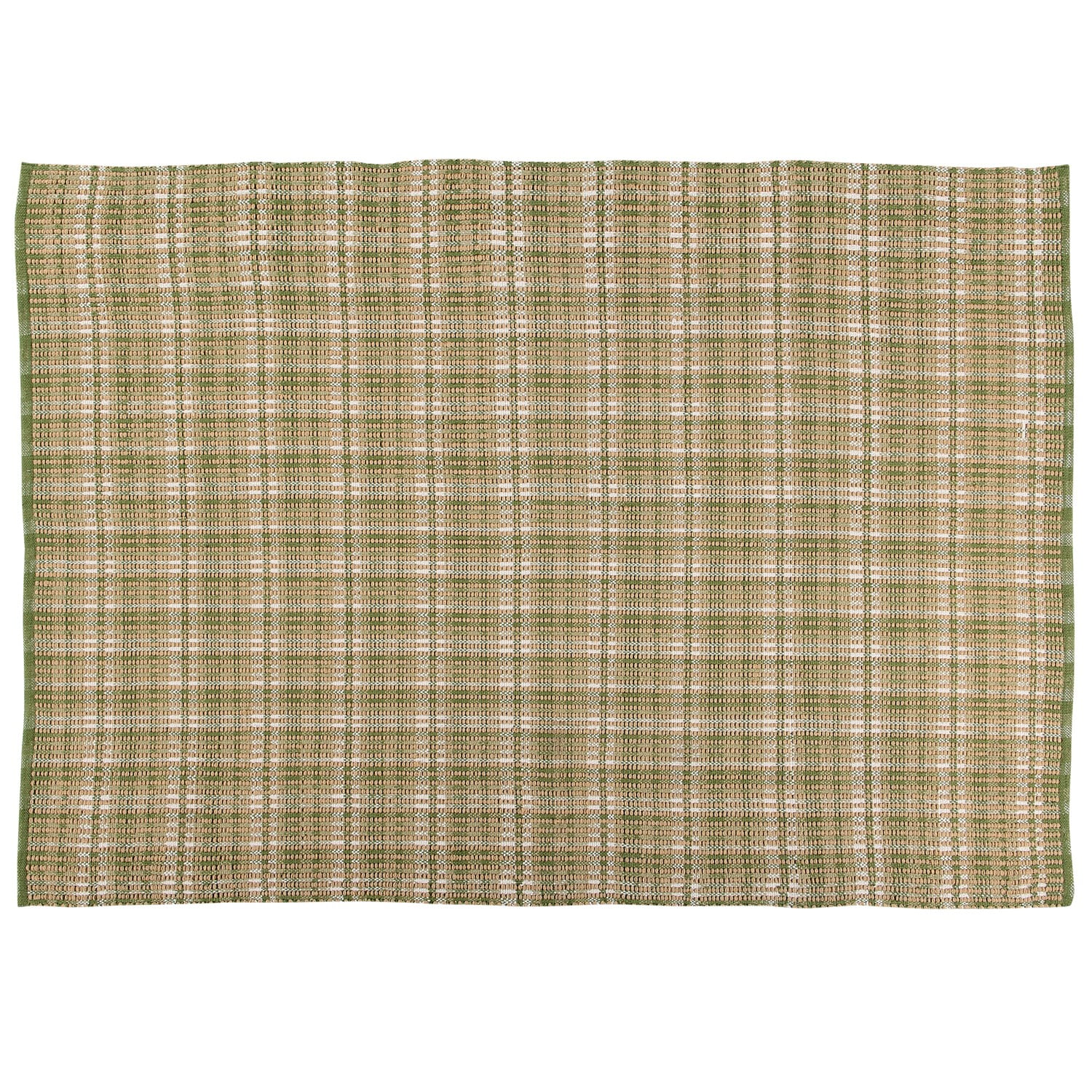Plaid Hand Woven Rug 8X10 Green - Walmart.com