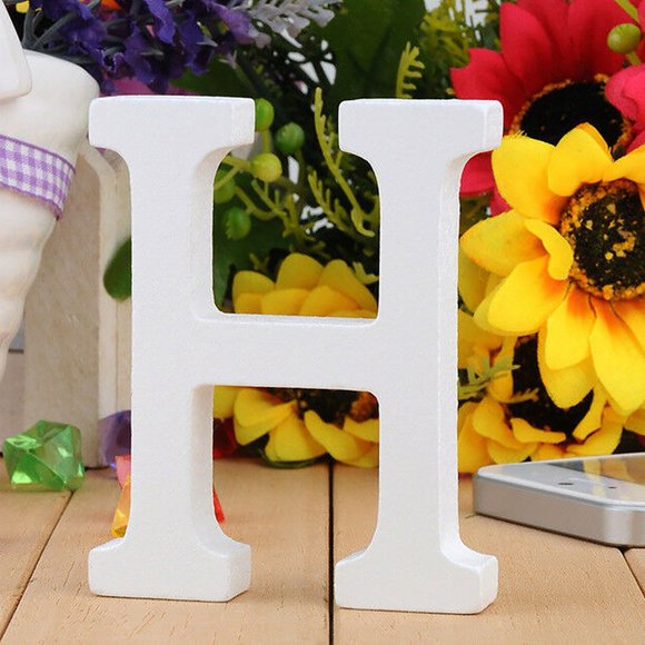 Standing Wooden Letters