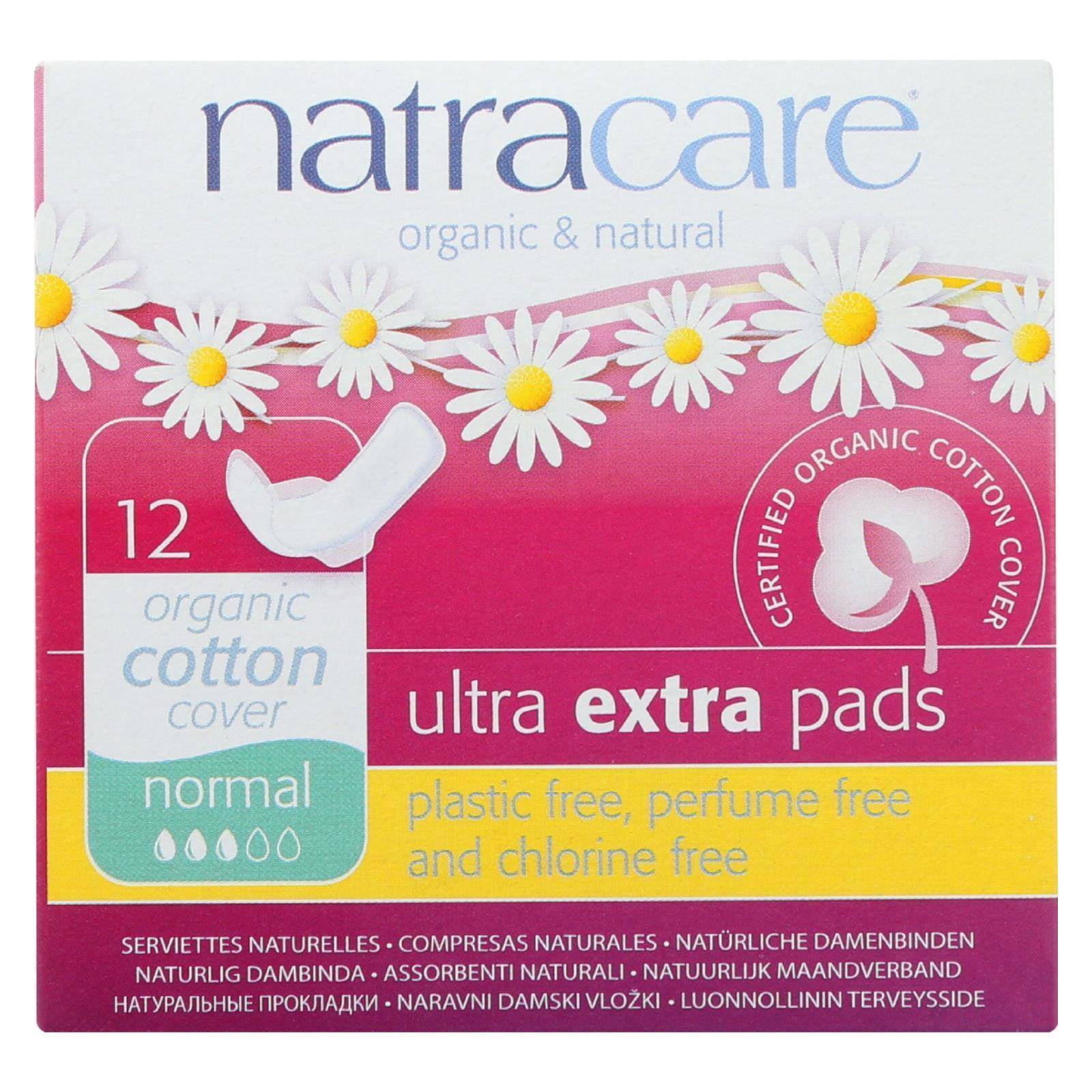 Natracare Ultra Extra Pads w/wings - Normal - 12 Count - Walmart.com