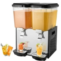ROVSUN 9.6 Gal/36L Commercial Beverage Dispenser, 18L X 2 Tanks Cold ...