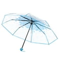 GASTROPOD 2026 New Three Fold Umbrella Women Transparent Clear Cherry ...