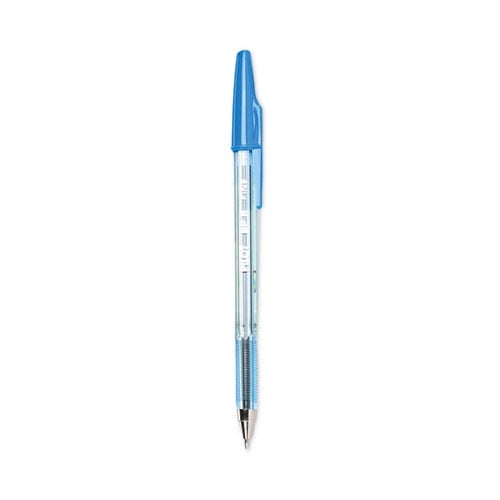 Better Ballpoint Pen, Stick, Fine 0.7 Mm, Blue Ink, Translucent Blue ...
