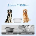 Dog Bowl 3 Gallon, Stainless Steel Dog Water Bowl, Large Capacity Pet ...
