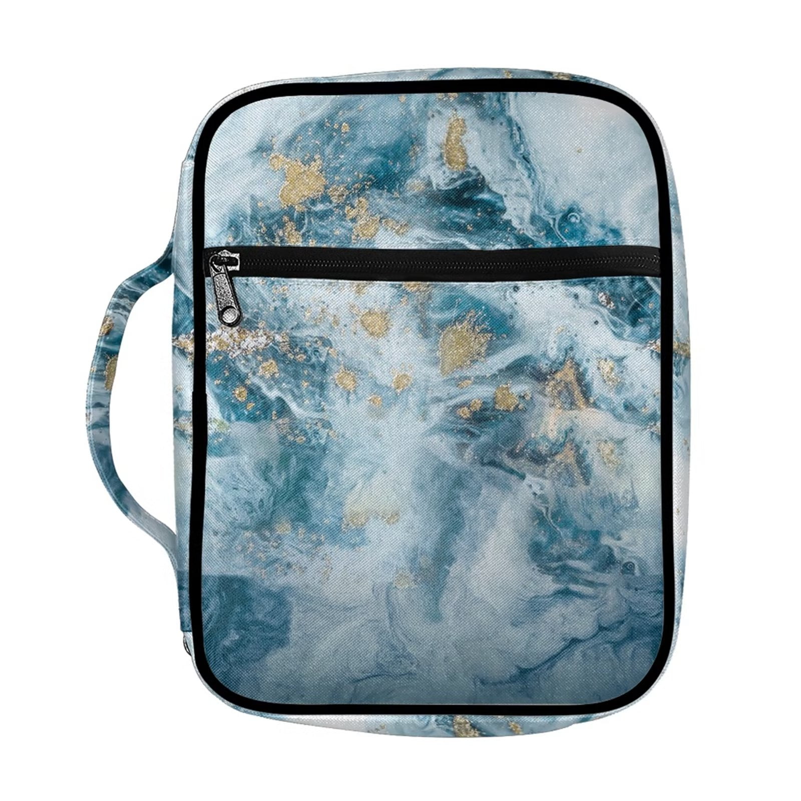 Suhoaziia Blue Marble Stripe Bible Cover for School Boys Girls,Durable ...