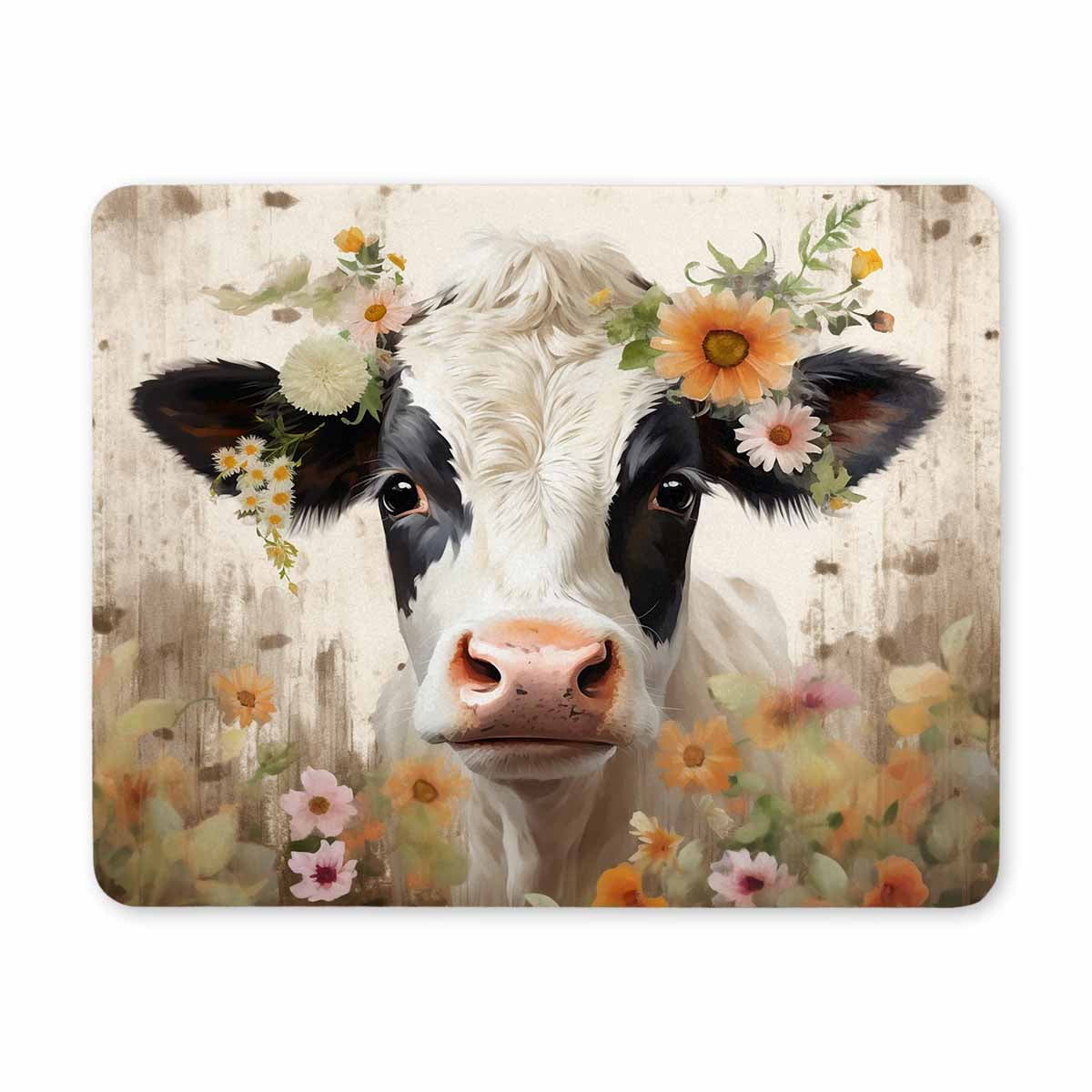 Milk Cow Mouse Pad with Non-Slip Rubber Base, Waterproof Gaming Mouse ...