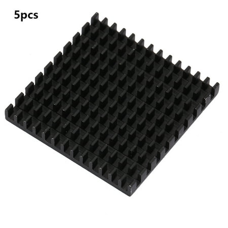 Cooler Fin, Black Aluminum Cooling Fin Corrosion Resistance 40x40x5mm ...