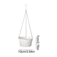 Hanging Planter Basket with Chain, Wall Mounted Plastic Flower Pot for ...