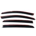Ikon Motorsports Window Vent Visor, Smoke Acrylic Rain Guard for 10-14 ...