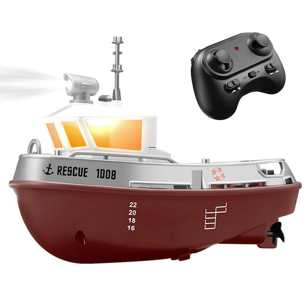 Barco de control remoto eléctrico con doble hélice y control ...