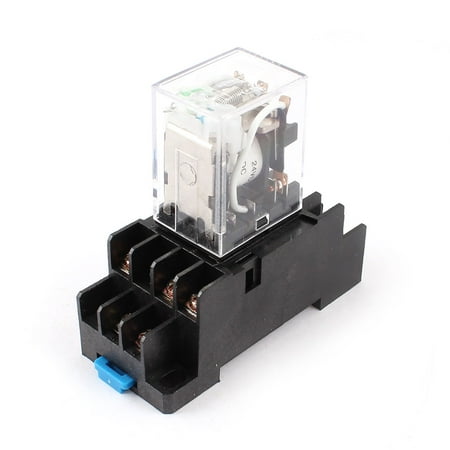 DC 24V Coil 3PDT 11 Pin Green LED General Purpose Power Relay w Socket ...