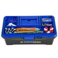 Wakeman Outdoors Fishing Single Tray Tackle Box with 55 Pieces, Medium ...