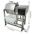 38L Vacuum Meat Vegetable Tumbler Marinator Hexagonal Rotatable Food ...