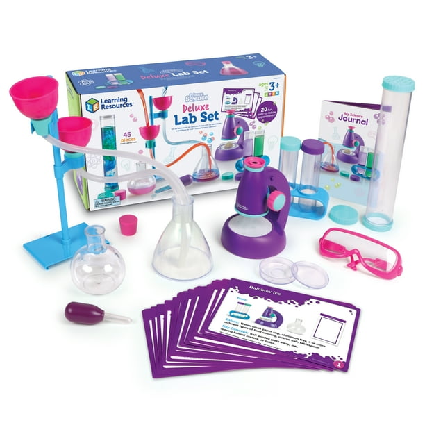 Learning Resources Primary Science Pink Deluxe Lab Set - 45 Pieces ...