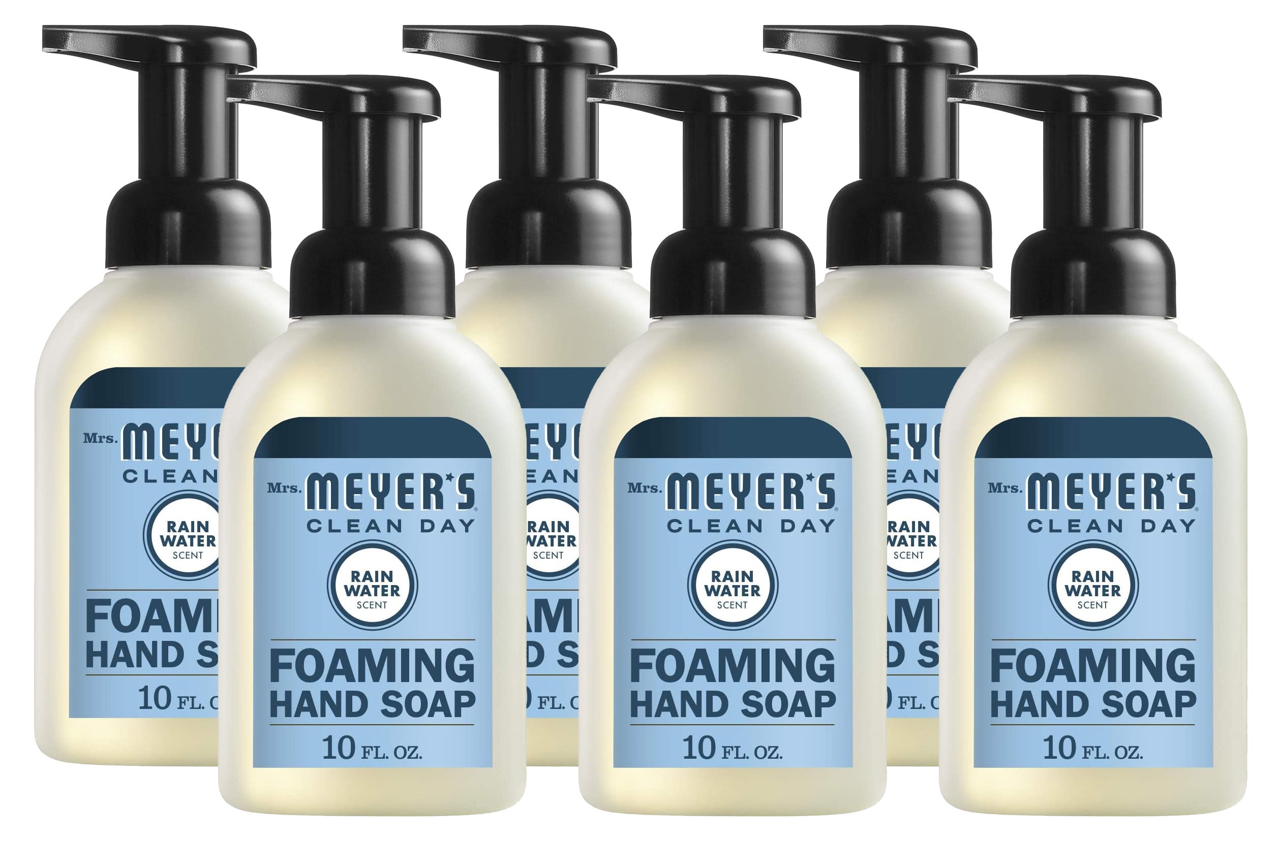 Mrs. Meyer's (6-Pack) Foaming Hand Soap, Rainwater Scent, 10 oz, Olive ...