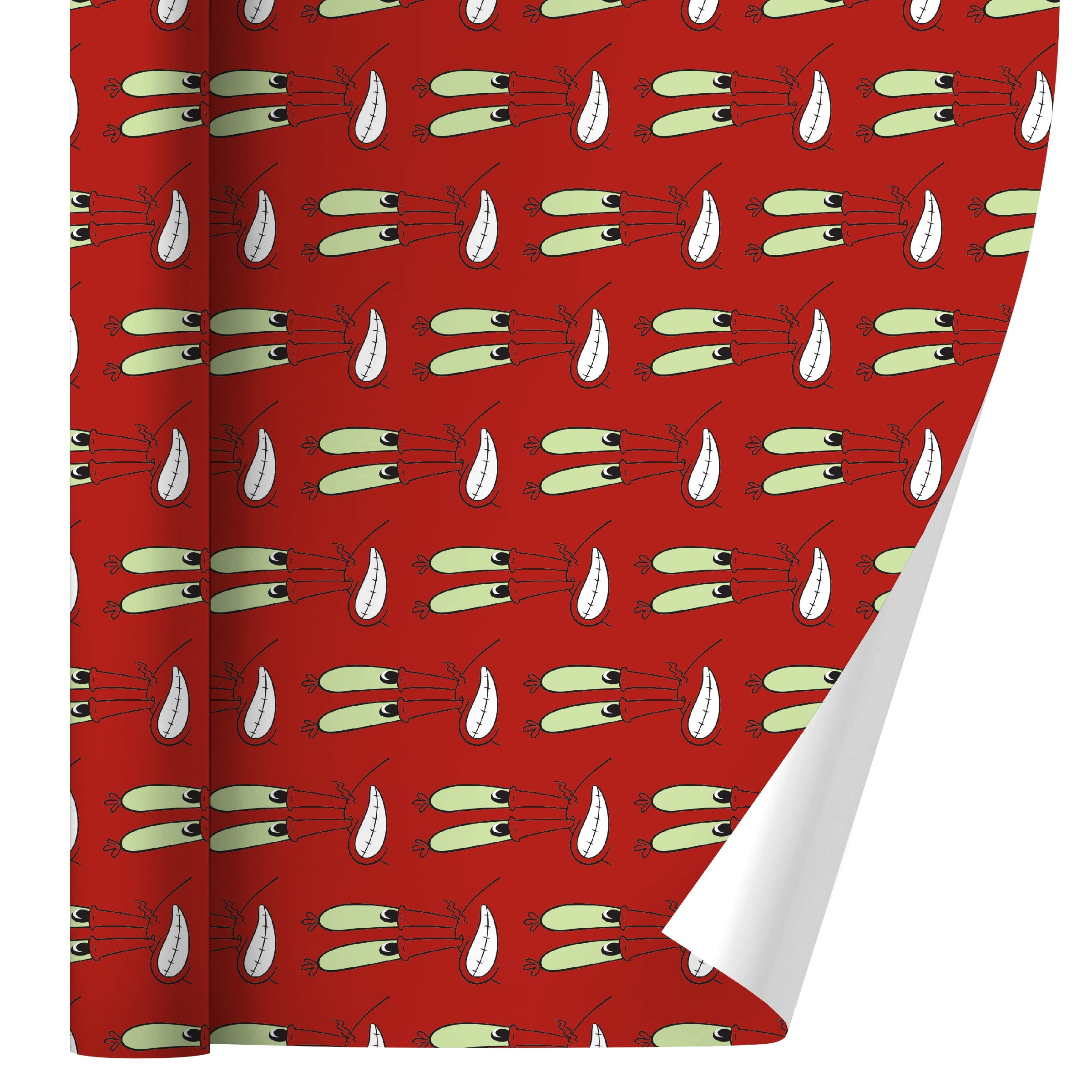 SpongeBob Mr. Krabs Face Gift Wrap Wrapping Paper Rolls - Walmart.com